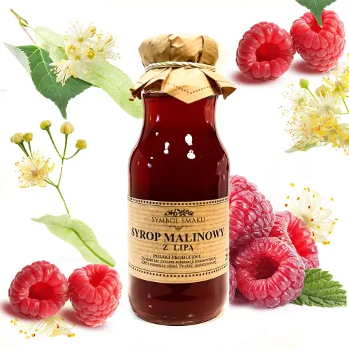 Syrop malinowy z lipą 250ml - (1705) - RajHerbaty.pl